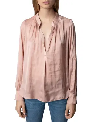 Zadig&Voltaire Zadig & Voltaire Tink Satin Blouse Blush