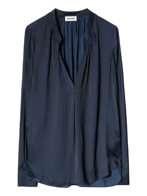 Zadig&Voltaire Zadig & Voltaire Tink Satin Blouse Encre