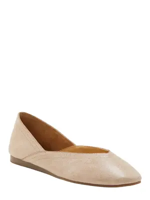 Lucky Brand Lucky Brand Alba Skimmer Hazel Leather