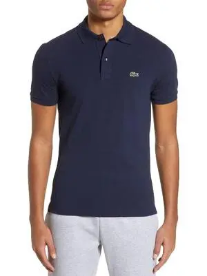 Lacoste Slim Fit Piqué Polo - Navy Blue