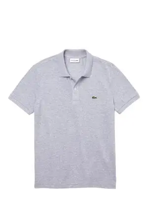 Lacoste Slim Fit Piqué Polo Silver Chine