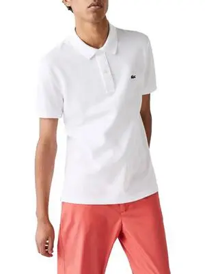 Lacoste Slim Fit Piqué Polo - White