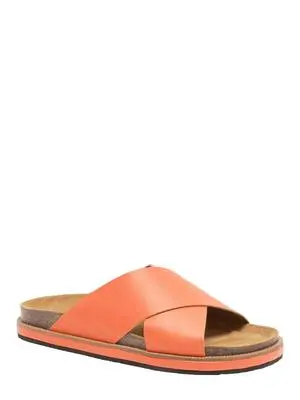 Free People Sidelines Slide Sandal - Papaya