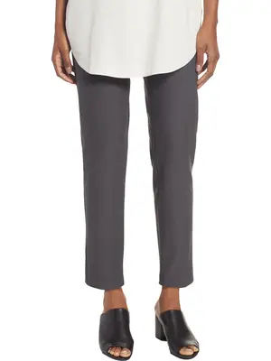 Eileen Fisher Eileen Fisher Stretch Crepe Ankle Pants Bark