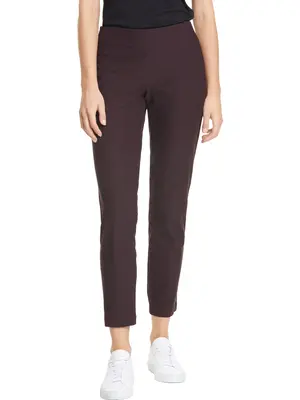 Eileen Fisher Eileen Fisher Stretch Crepe Ankle Pants Cassis