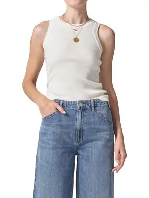 Citizens Of Humanity Citizens Of Humanity Isabel Rib Racerback Tank Pashmina