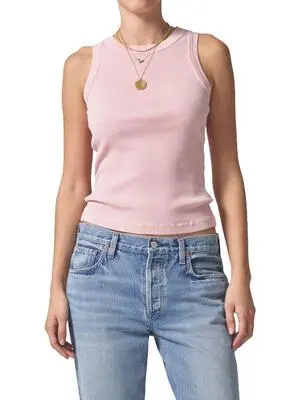 Citizens Of Humanity Citizens Of Humanity Isabel Rib Racerback Tank Roselle