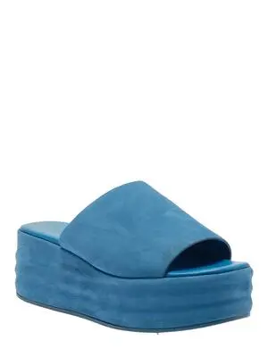 Free People Harbor Platform Sandals - Emerald Tide