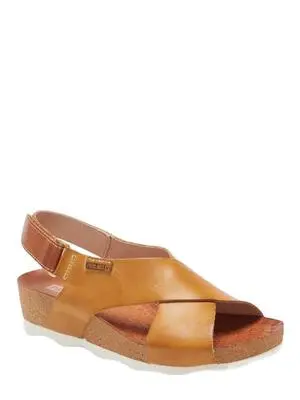 Pikolinos PIKOLINOS Mahon Platform Sandal Honey Leather