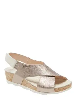 Pikolinos PIKOLINOS Mahon Platform Sandal Stone Leather