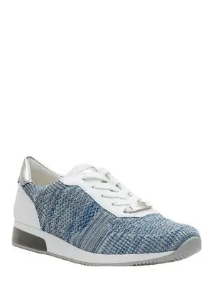 ARA Ara Leigh Lace-up Sneaker Aqua-multi Wovenstretch
