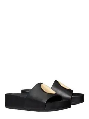 Tory Burch Patos Platform Slide Sandal - Perfect Black