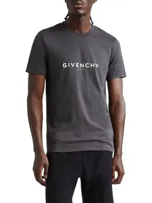 Givenchy Slim Fit Logo T-shirt - Charcoal