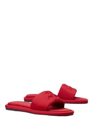 Tory Burch Double-t Sport Slide Sandals - Toucan Red