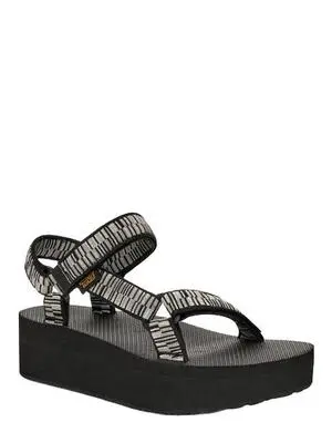 Teva Teva Universal Flatform Sandal Digit Black/ White