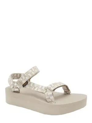 Teva Teva Universal Flatform Sandal Glisten Simply Taupe