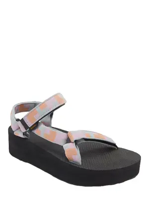 Teva Teva Universal Flatform Sandal Retro Shapes Pearl Blue