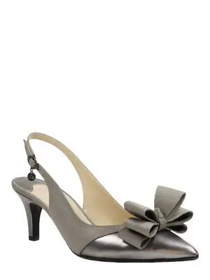 J. Reneé J. Reneé Gabino Slingback Pump Pewter Faux Leather