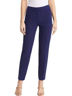 Anne Klein Anne Klein Slim Stretch Woven Pants Distant Mountain