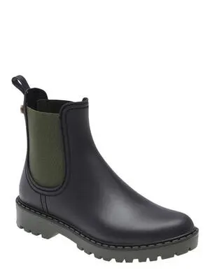 TONI PONS Cavour Chelsea Boot - Black/khaki Rubber