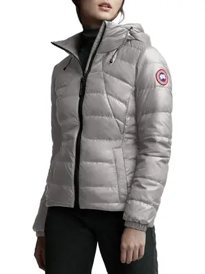 Canada Goose Canada Goose Abbott Packable Hooded Down Jacket Light Grey