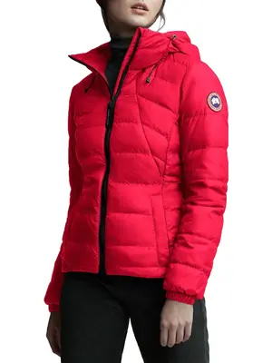 Canada Goose Canada Goose Abbott Packable Hooded Down Jacket Red