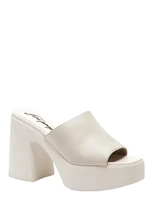 Free People Zoe Platform Slide Sandal White
