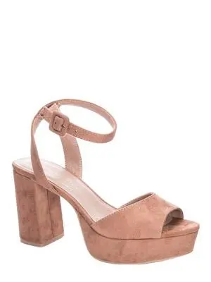 Chinese Laundry Platform D'Orsay Sandal Tan