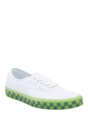 VANS Authentic Lace-Up Sneakers Translucent True White/ Green