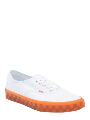 VANS Authentic Lace-Up Sneakers Translucent True White/ Orange