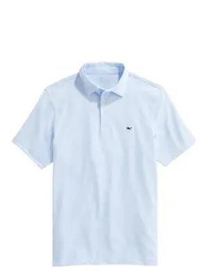 Vineyard Vines Jean Stripe Sankaty Performance Polo Stripe White Cap