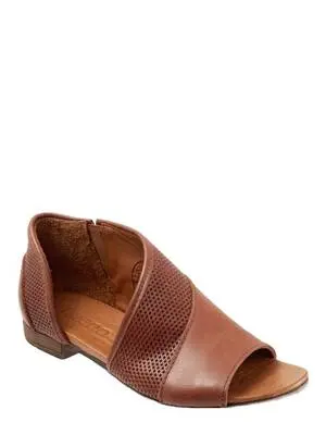 BUENO Tahiti Half D'orsay Sandal - Tan Leather