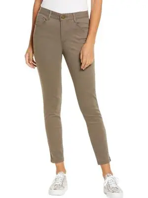 Wit & Wisdom Ab'solution High-waist Ankle Skinny Pants - Brol-brindle Olive