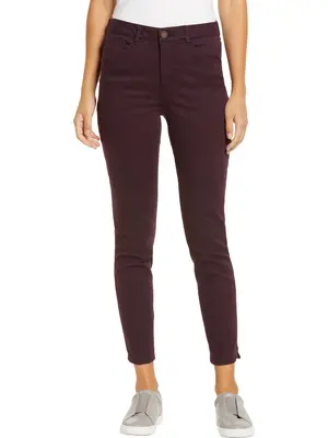 Wit & Wisdom Ab'solution High-Waist Ankle Skinny Pants Dark Byzantium
