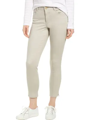 Wit & Wisdom Ab'solution High-Waist Ankle Skinny Pants Flax