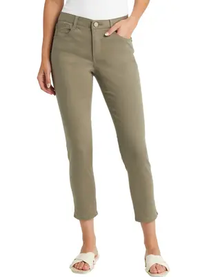 Wit & Wisdom Ab'solution High-Waist Ankle Skinny Pants Laurel Oak