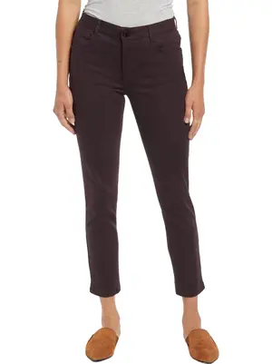 Wit & Wisdom Ab'solution High-Waist Ankle Skinny Pants Mb-malbec