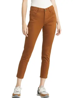 Wit & Wisdom Ab'solution High-Waist Ankle Skinny Pants Roasted Pecan
