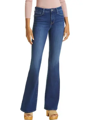 L'Agence L'AGENCE Bell High-Rise Flare Jeans Delta