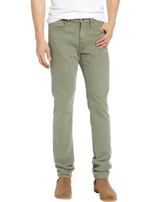 FRAME L'homme Slim Fit Jeans Deep Army