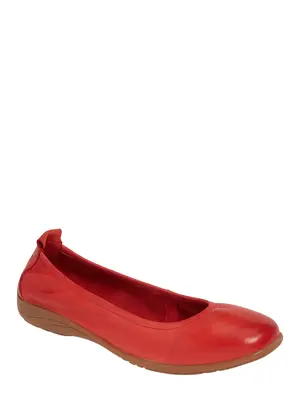 Josef Seibel Fenja 01 Flat - Red Leather