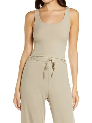 SKIMS SKIMS Soft Lounge Tank Taupe