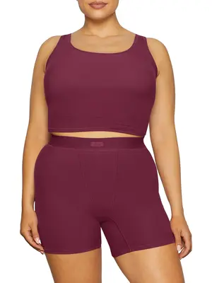 SKIMS SKIMS Soft Lounge Tank Wine