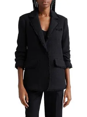 Cinq À Sept Cinq À Sept Khloe Bouclé Blazer Black