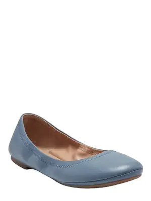Lucky Brand Lucky Brand "Emmie" Flat Bluestone Leather