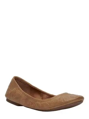 Lucky Brand Lucky Brand "Emmie" Flat Caramel