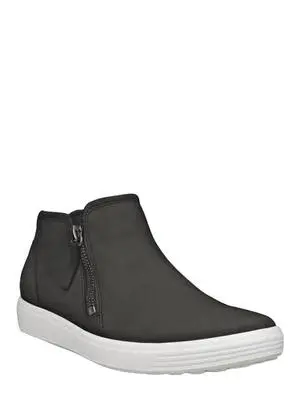 Ecco Soft 7 Mid Top Sneaker - Black