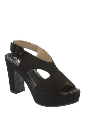 Cordani Cordani Taylin Platform Sandal Black Suede