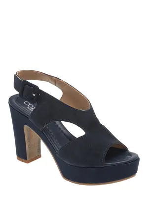 Cordani Cordani Taylin Platform Sandal Navy Suede