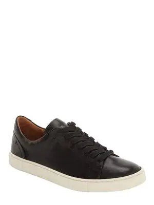 Frye Ivy Low Top Sneakers - Black Leather
